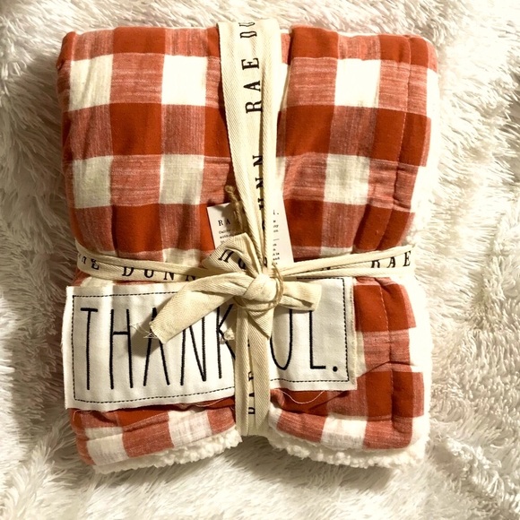 Rae Dunn | Bedding | Rae Dunn Buffalo Check Sherpa Throw | Poshmark